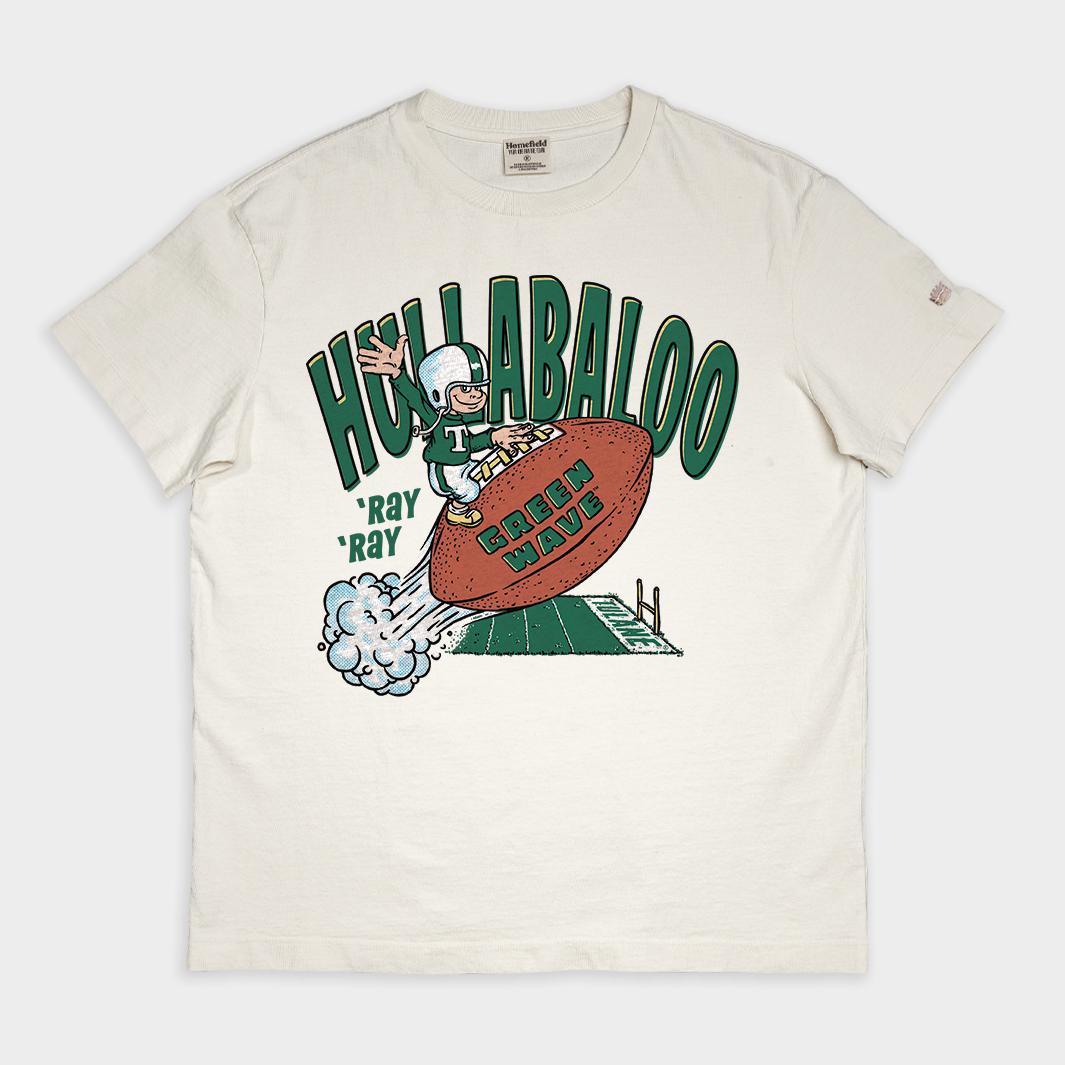 Tulane Green Wave Football Hullabaloo Heavyweight Tee | Homefield