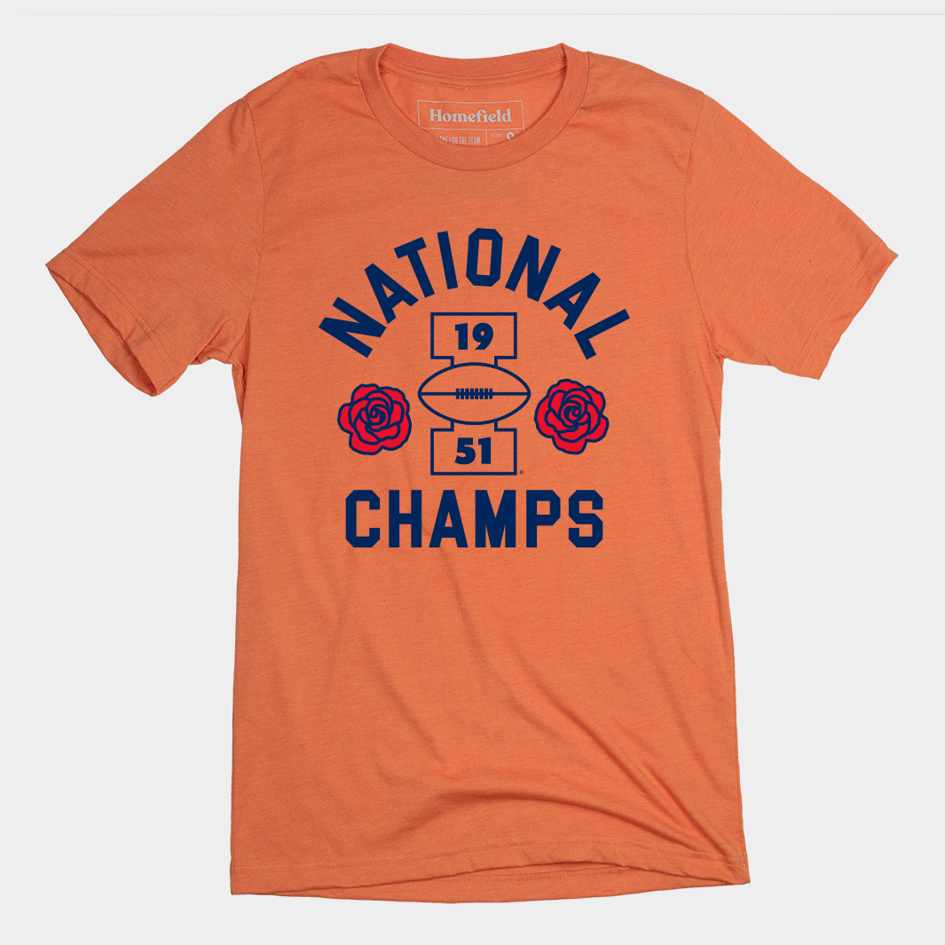 Vintage Illinois National Champs Football Tee | Homefield