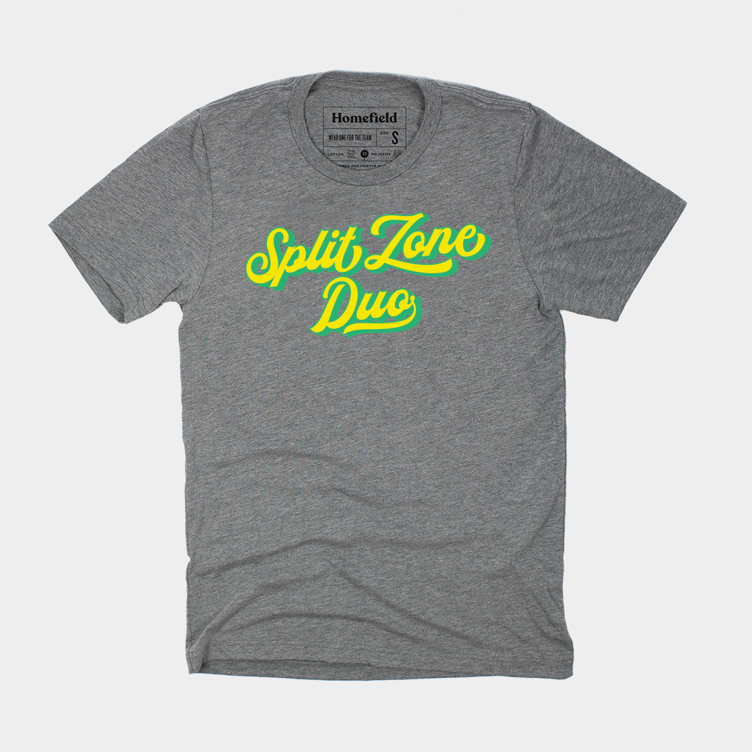 Split Zone Duo Script Logo Tee | Homefield