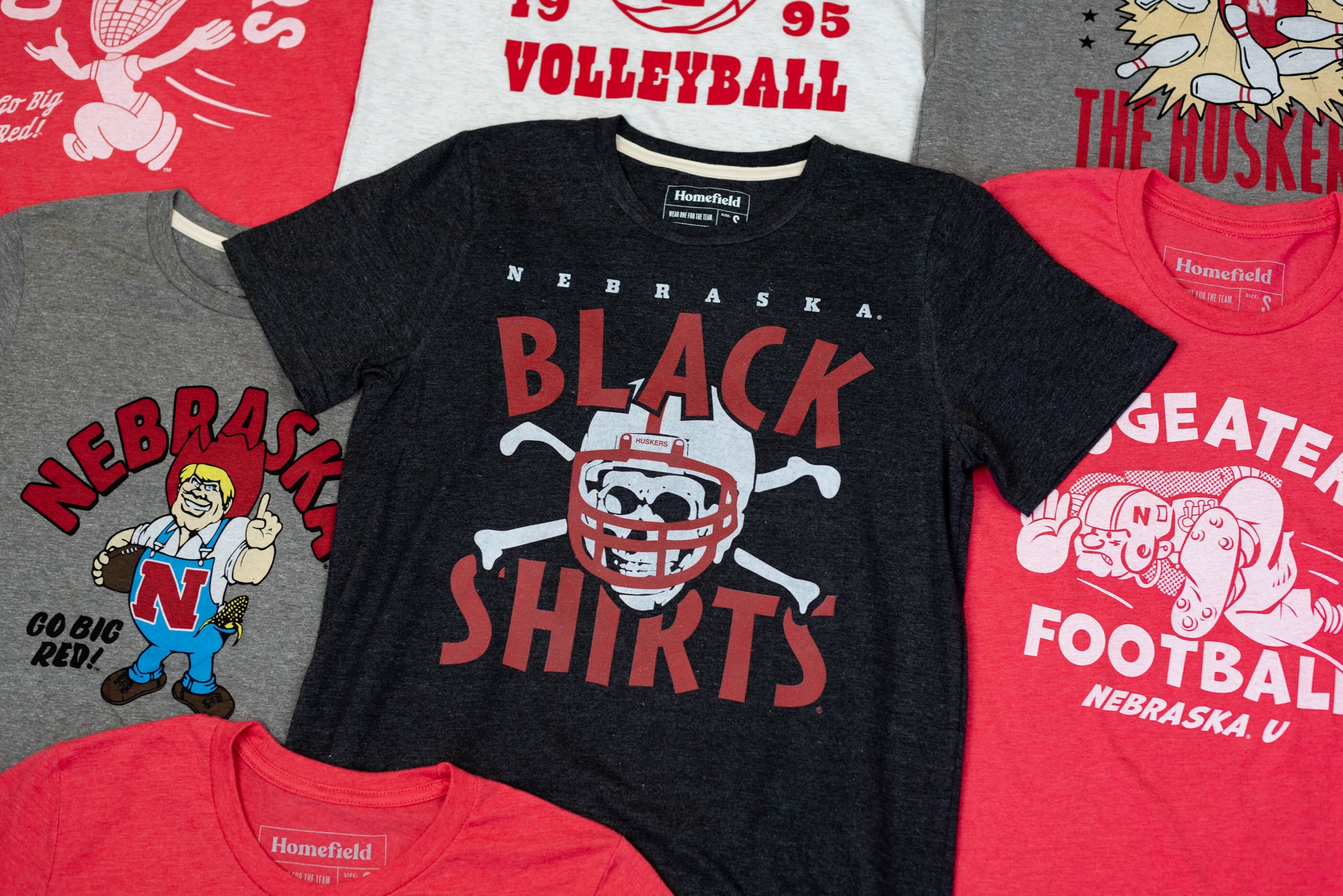 Vintage Nebraska Cornhuskers Apparel: Sweatshirts and T-Shirts | Homefield