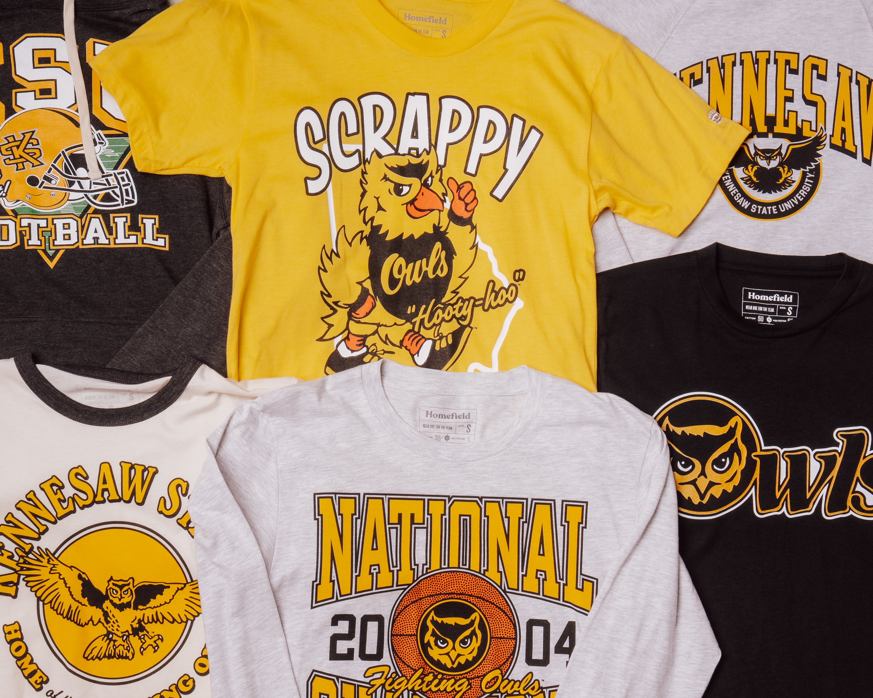 Kennesaw State Vintage Owls T-Shirts, Sweatshirts, Hats | Homefield