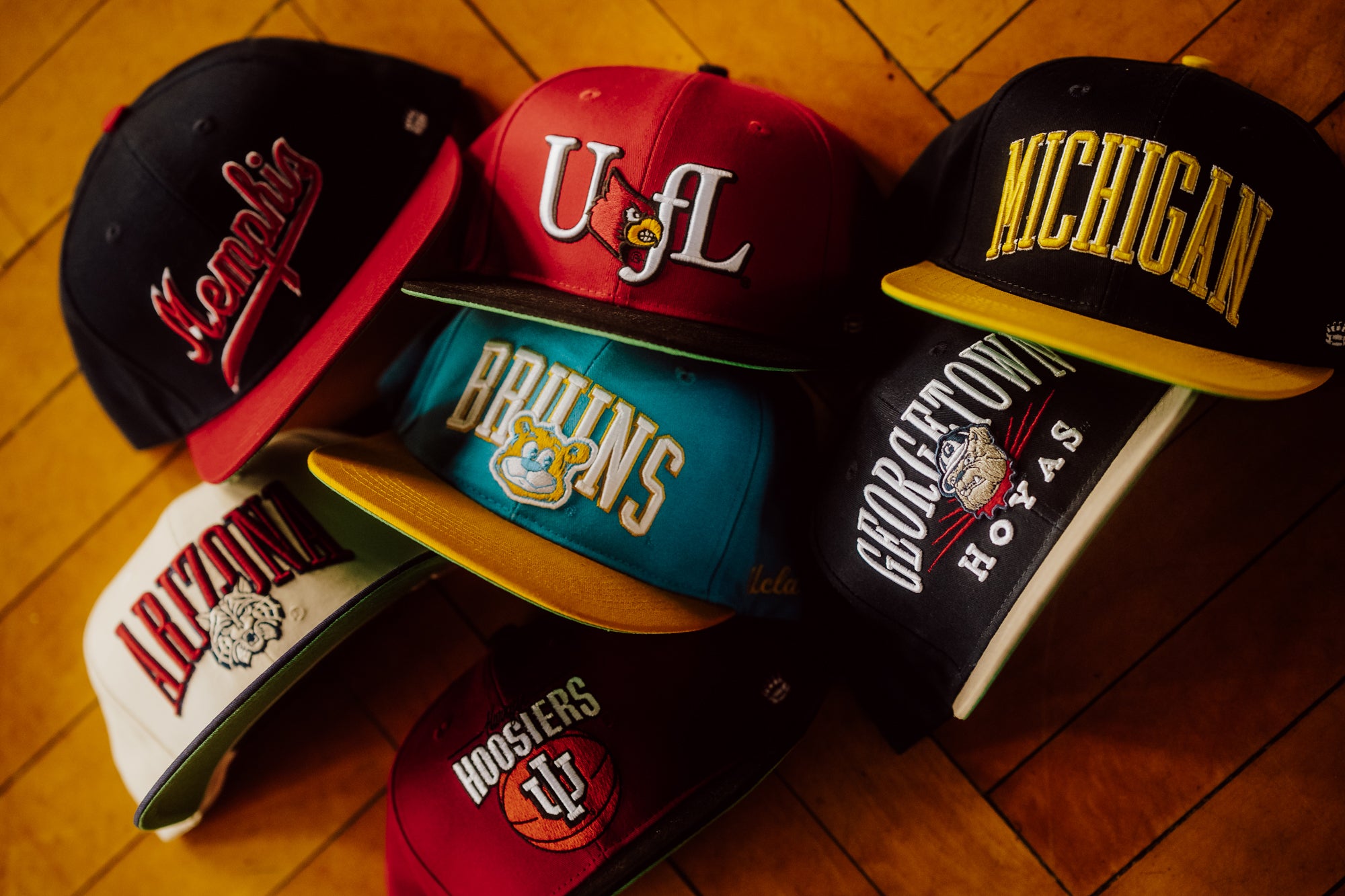 Vintage-Inspired Collegiate Snapback Hats | Homefield