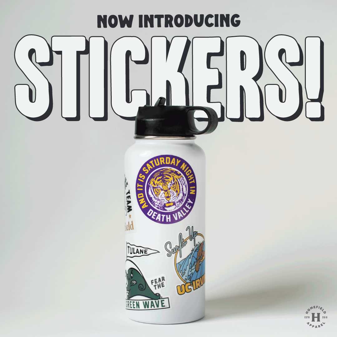 Vintage College Stickers | Homefield