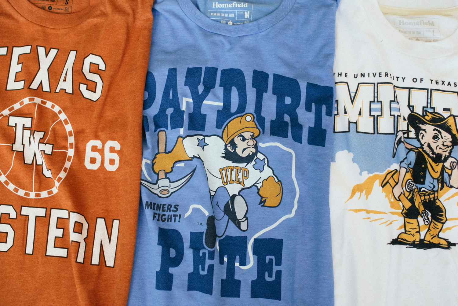 UTEP Miners Vintage Tees, Long Sleeves, Hoodies | Homefield