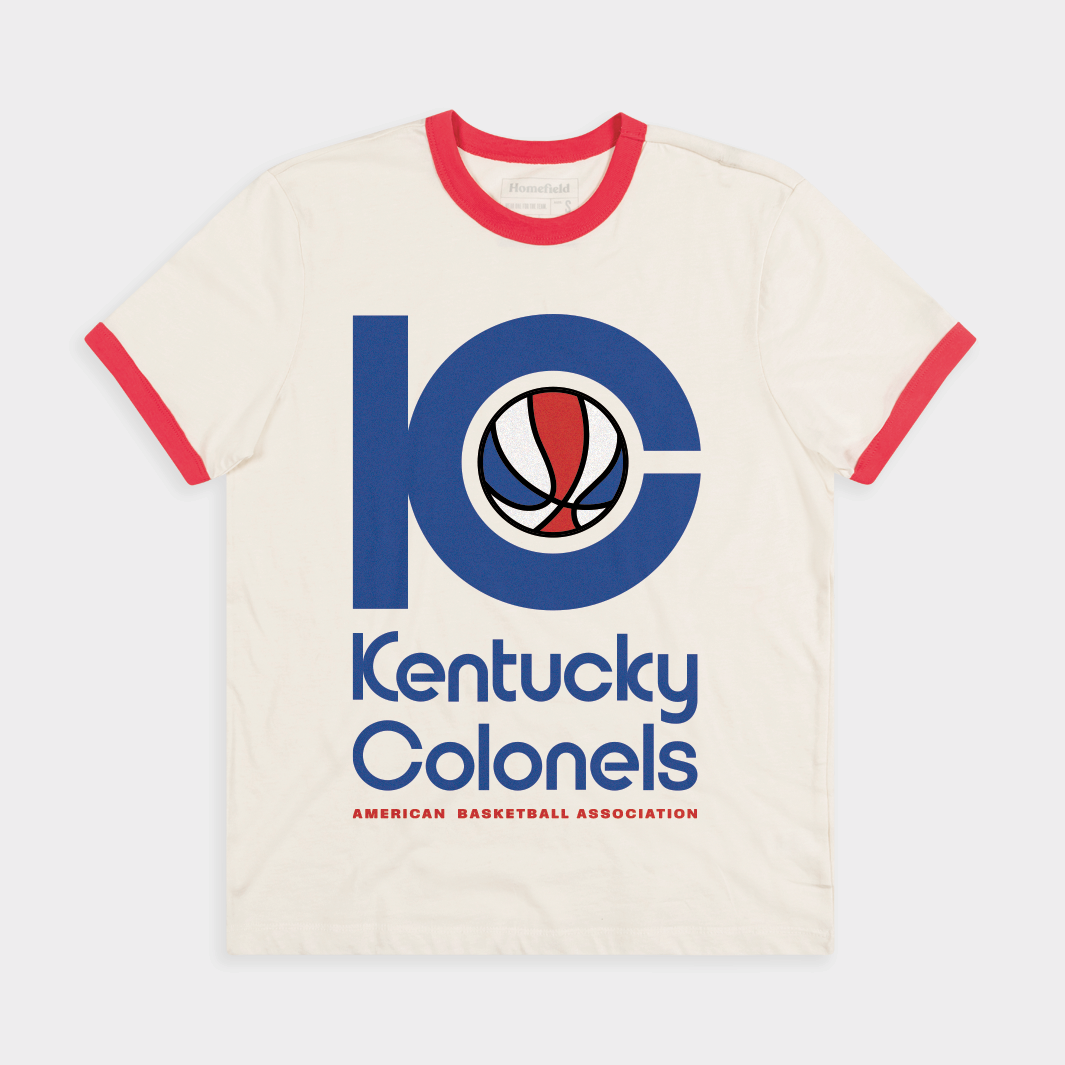 ABA Kentucky Colonels Retro Logo Ringer Tee | Homefield
