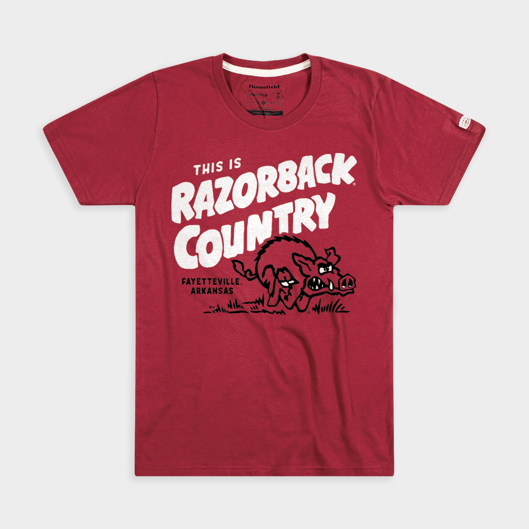 Arkansas "Razorback Country" Retro Tee | Homefield