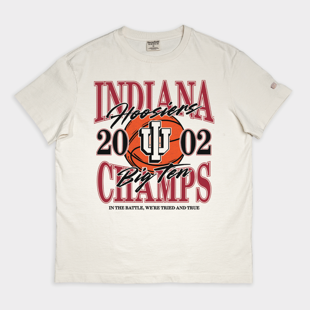 IU Men's Basketball 2002 Big Ten Champs Heavyweight Tee | Homefield