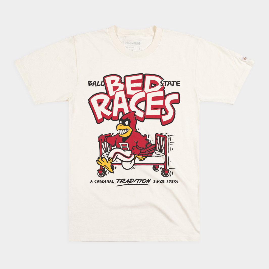 Ball State Bed Races Retro Tee | Homefield