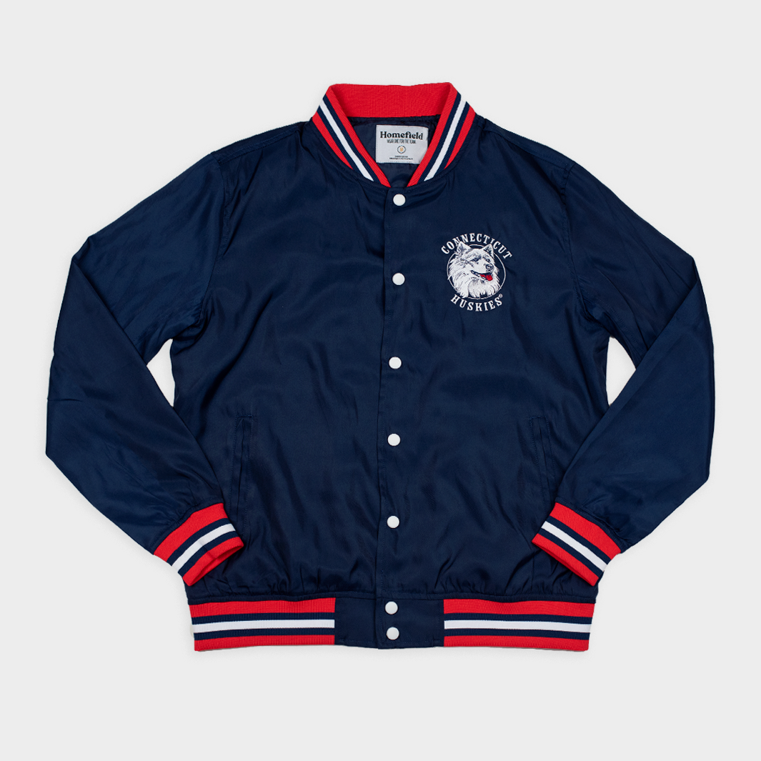 UConn Bubble Script Bomber Jacket | Homefield