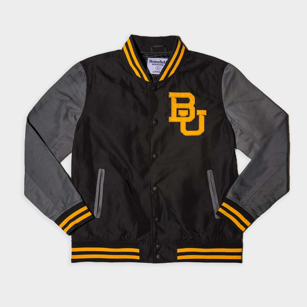 Baylor Bears Anthracite Bomber Jacket | Homefield