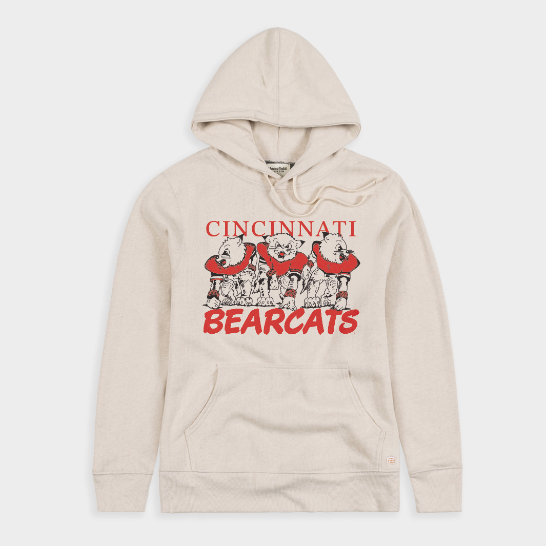 Cincinnati Bearcats Vintage Football Cats Hoodie | Homefield