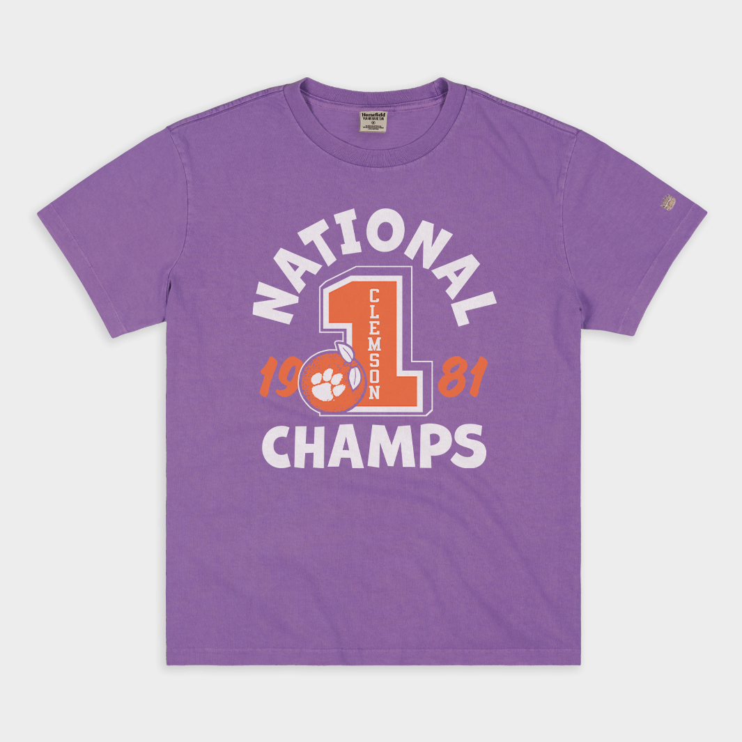 1981 Clemson Football National Champs Heavyweight Tee | Homefield