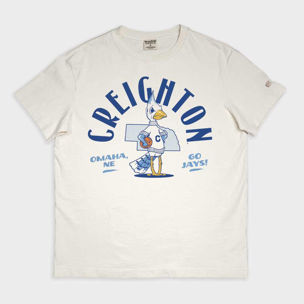 Retro Creighton Basketball Vintage Heavyweight Tee | Homefield