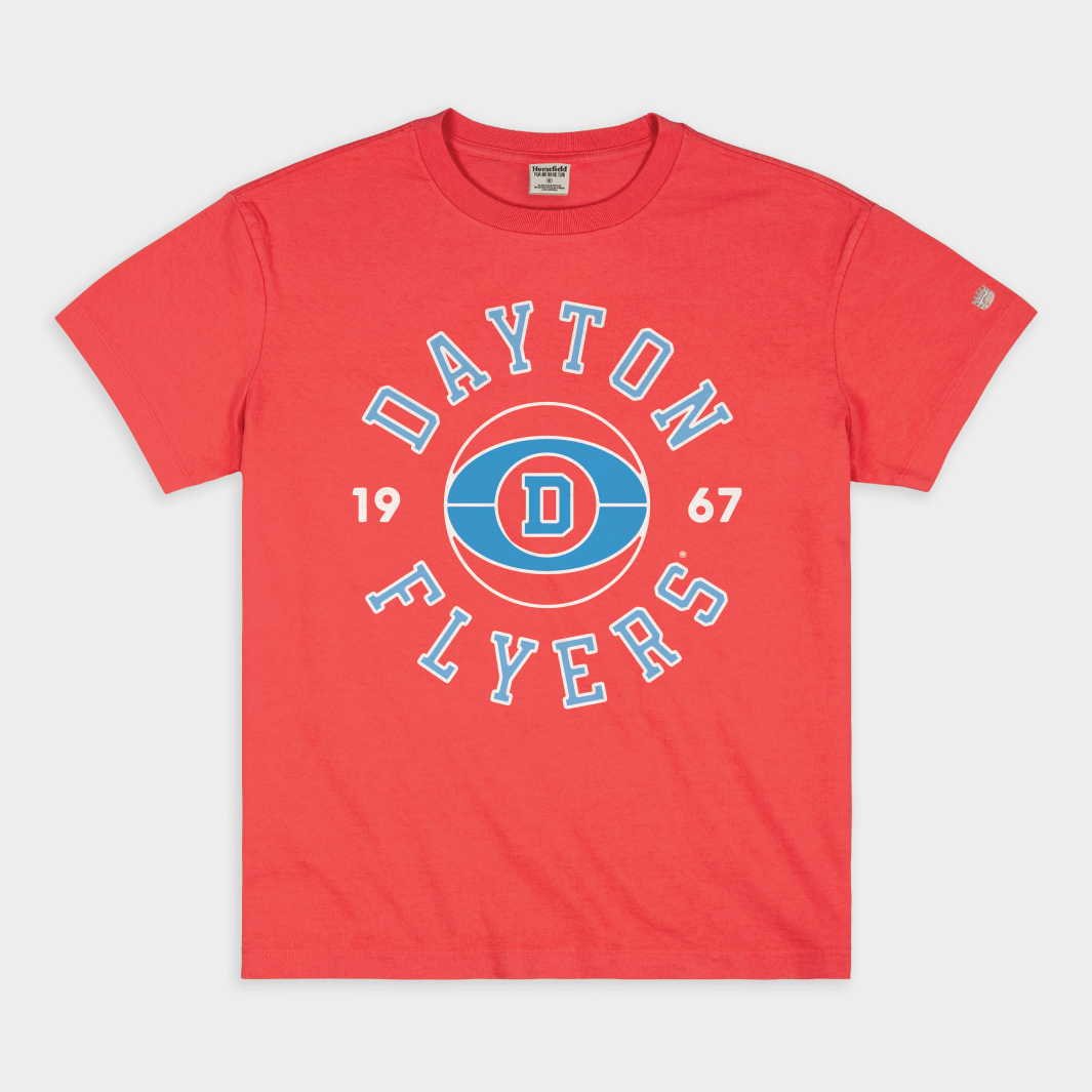 Dayton Flyers Basketball 1966-67 Vintage Heavyweight Tee | Homefield