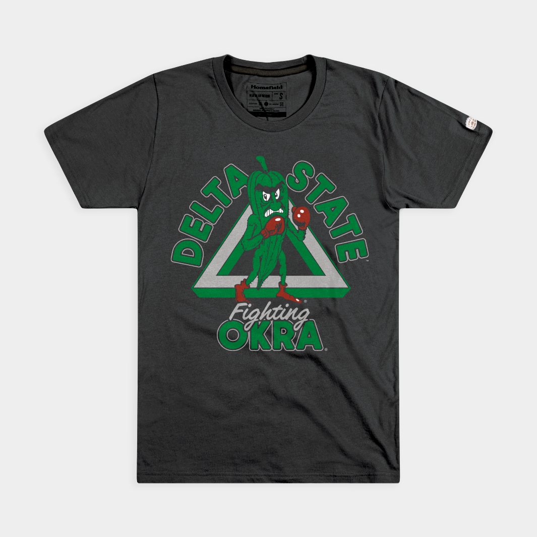 Delta State Fighting Okra Vintage Logo Tee | Homefield