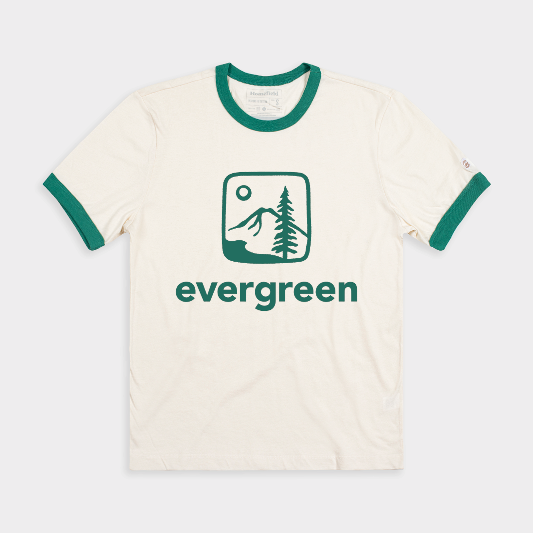 The Evergreen State College Retro-Inspired Logo Ringer Tee | Homefield