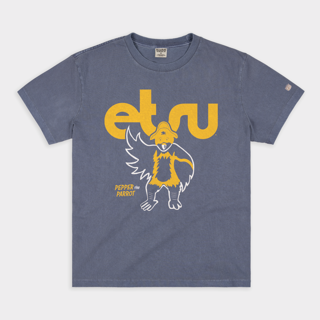 ETSU Pepper the Parrot 1980 Vintage Heavyweight Tee | Homefield