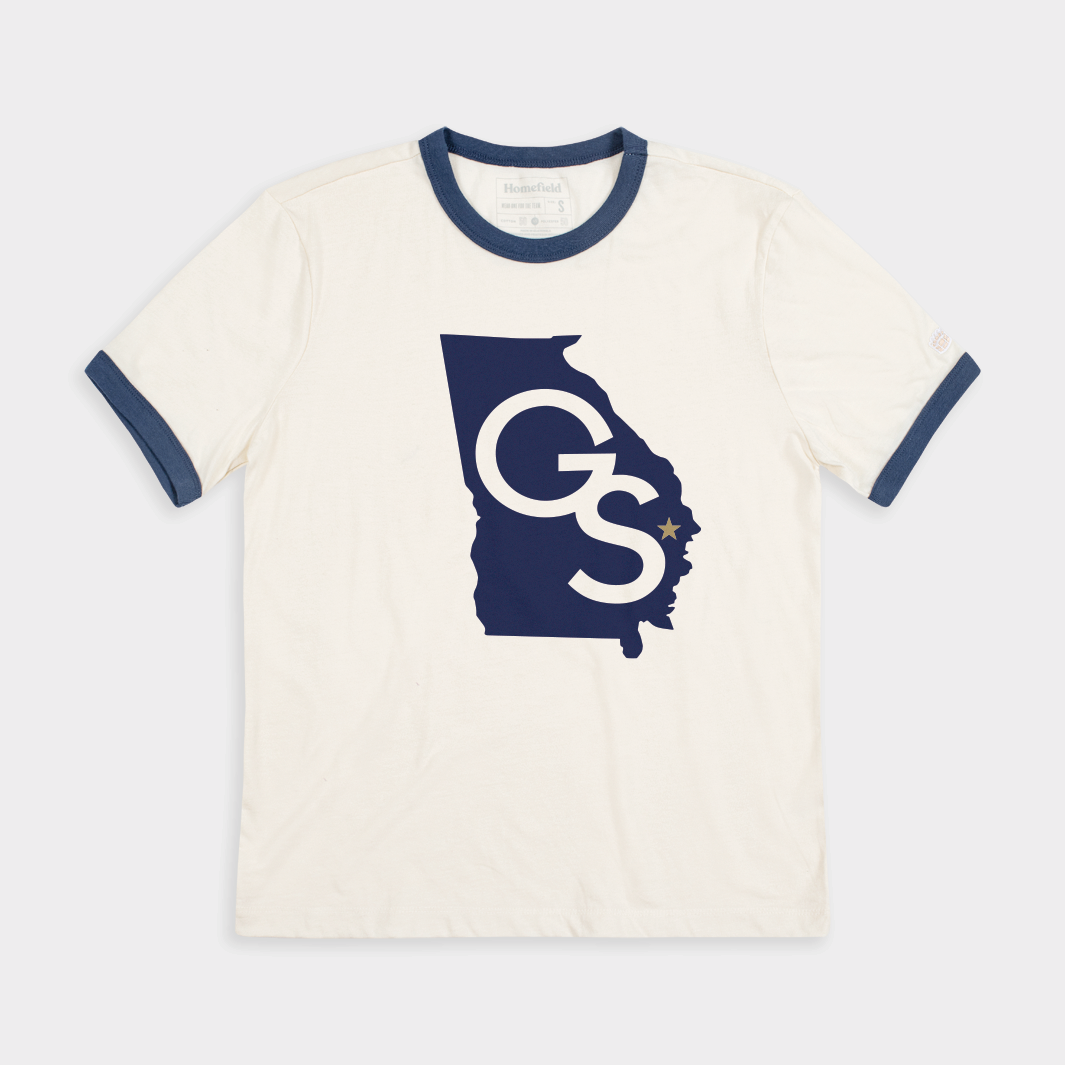 Georgia Southern Vintage "GS" Ringer Tee | Homefield