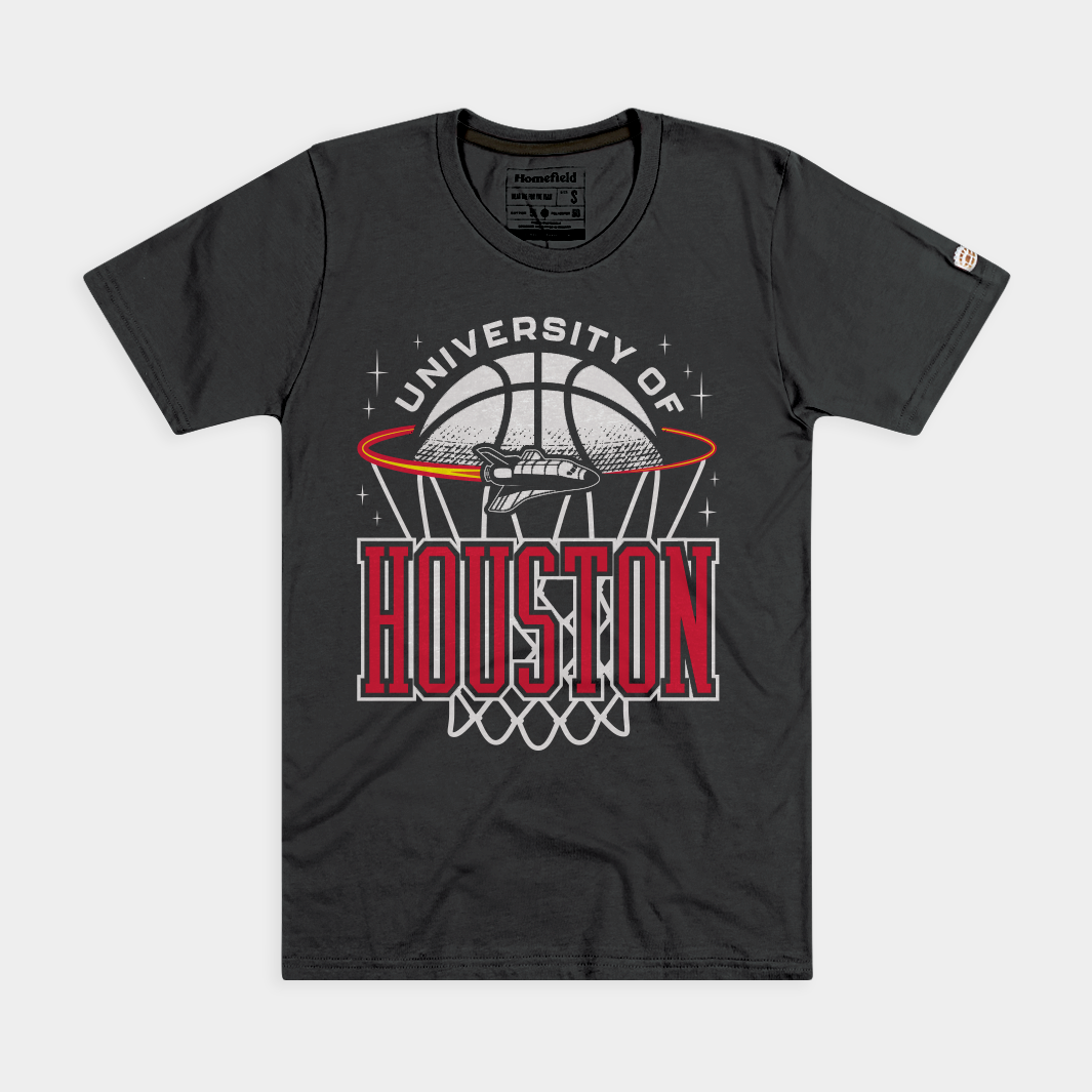 Houston Cougars Basketball Retro Rocket Tee | Homefield