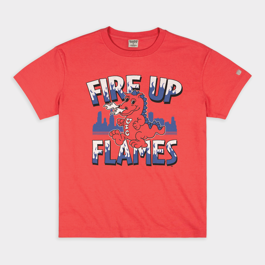 UIC Sparky D. Dragon "Fire Up Flames" Heavyweight Tee | Homefield