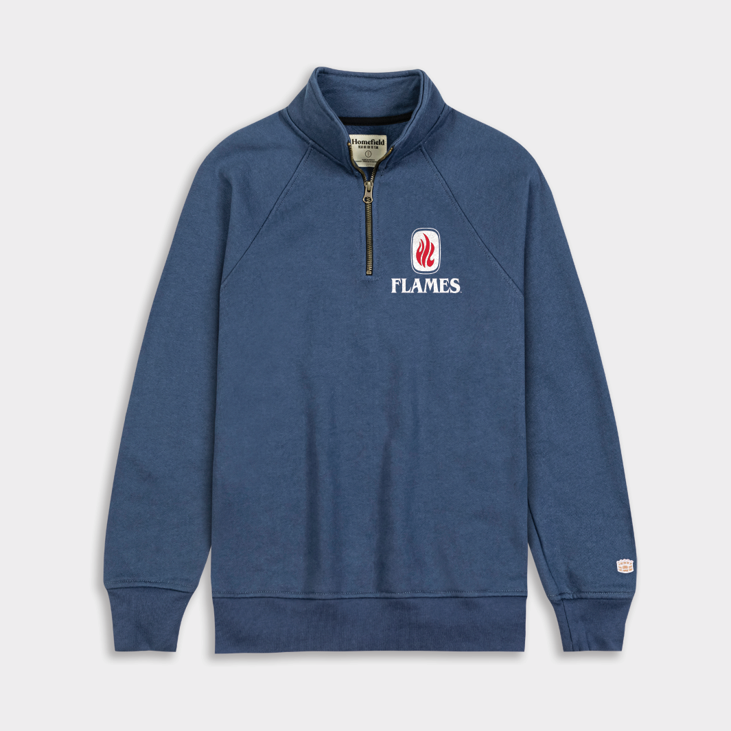 UIC Flames 1980's Vintage Logo Quarter Zip | Homefield