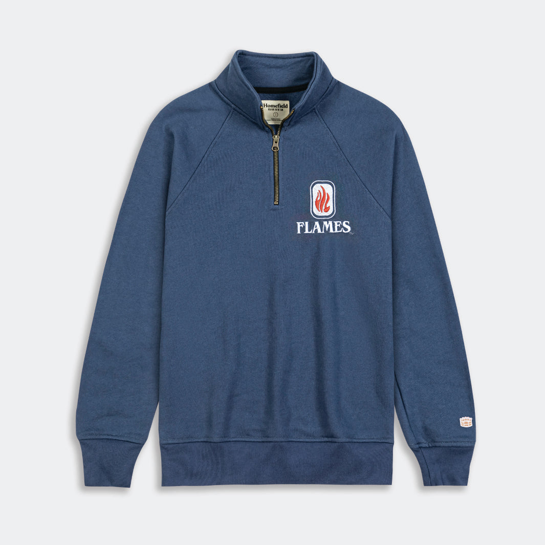 UIC Flames 1980's Vintage Logo Quarter Zip | Homefield