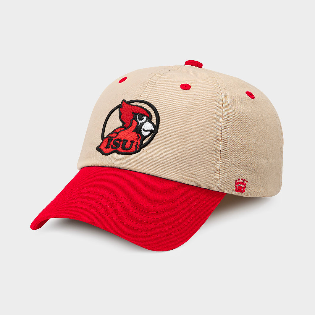 Illinois State Retro Redbird Logo Two-Tone Dad Hat | Homefield