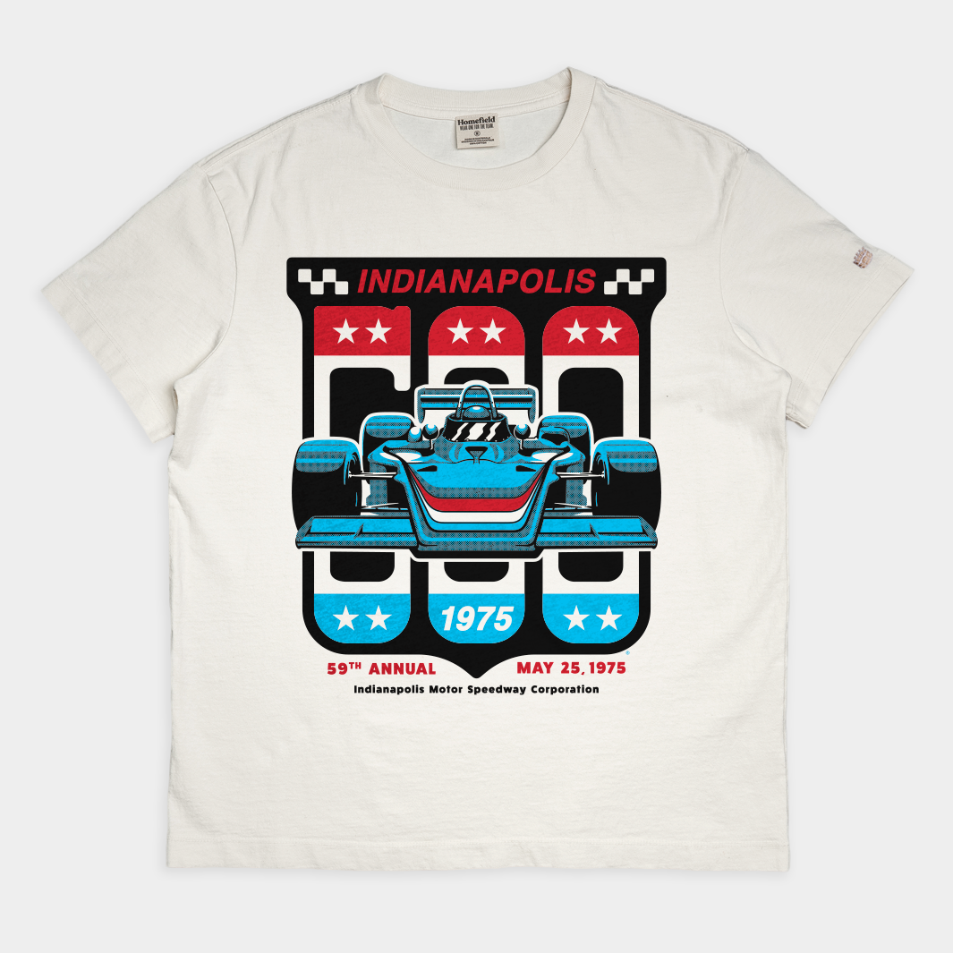 59th Indianapolis 500 1975 Heavyweight Tee | Homefield