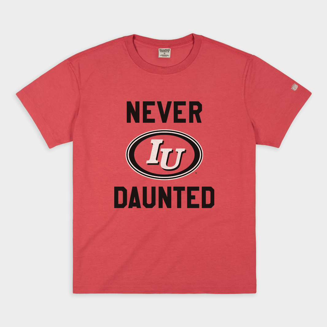 Never Daunted Vintage IU Oval Logo Vintage Heavyweight Tee | Homefield