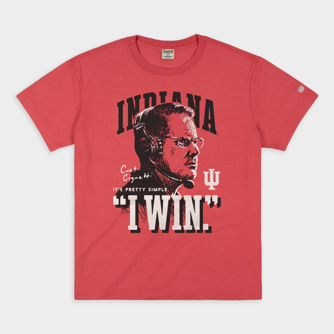 IU Football Curt Cignetti "I Win" Vintage Heavyweight Tee | Homefield
