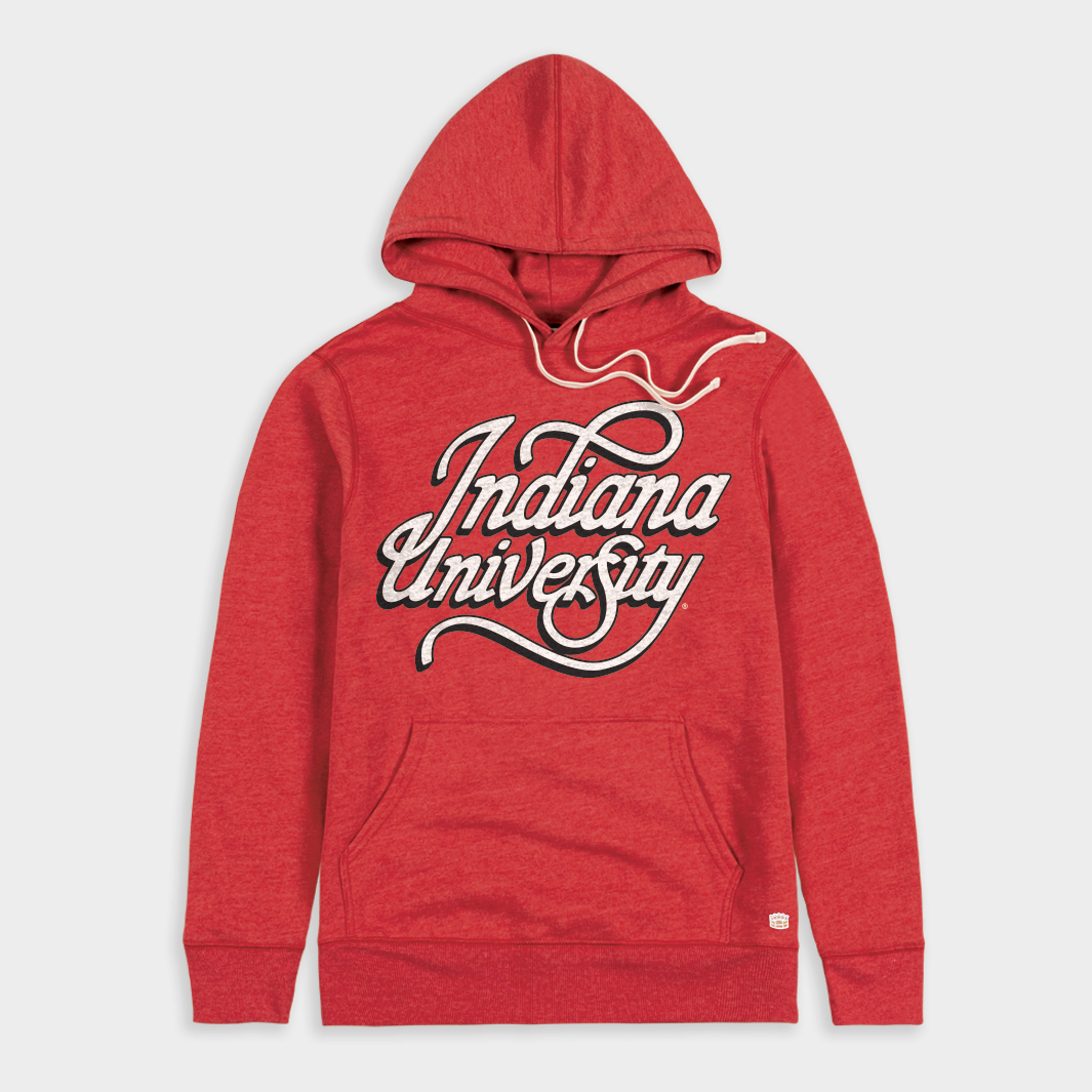 1980s Indiana University Script Hoodie | Homefield