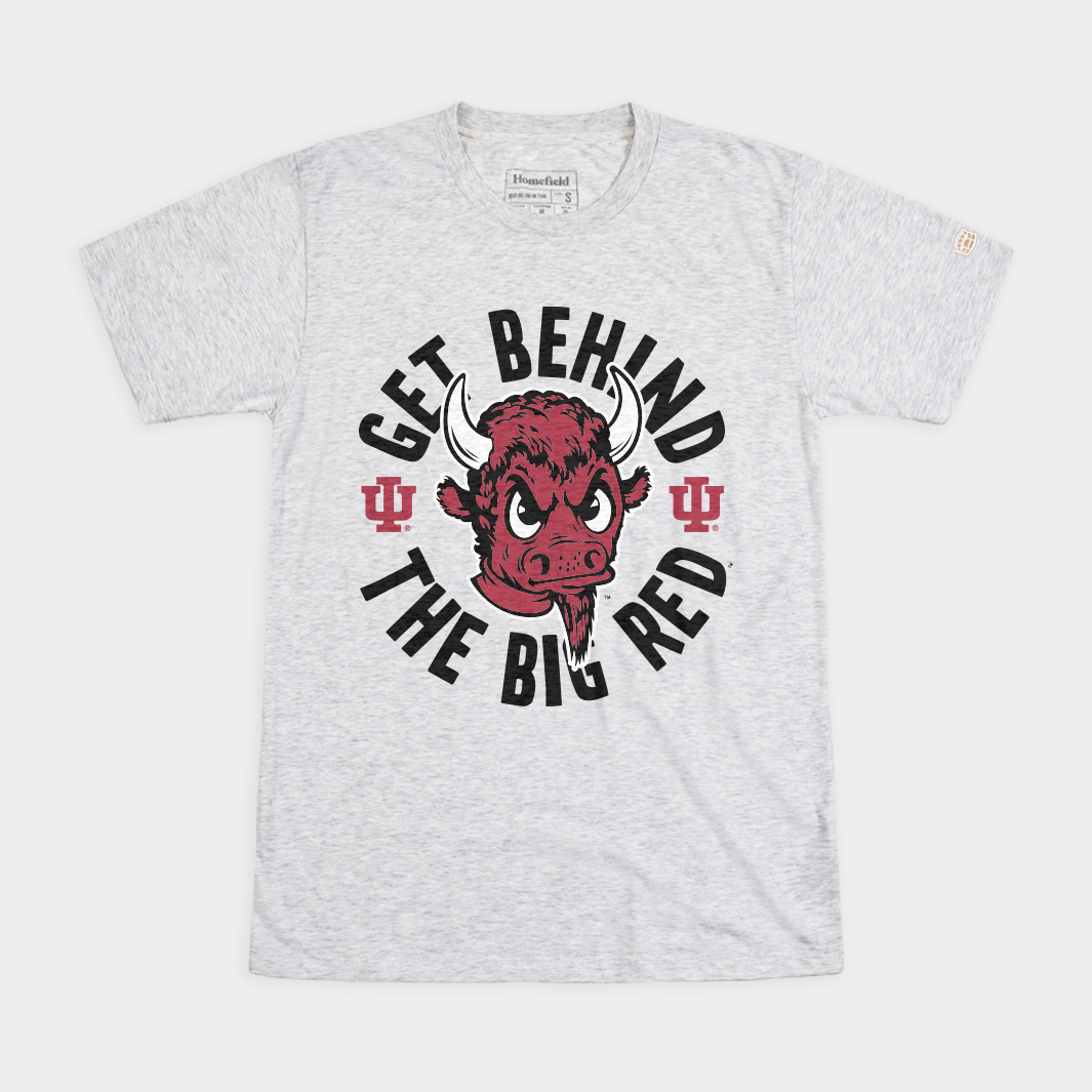 IU "Get Behind the Big Red" Bison Tee | Homefield