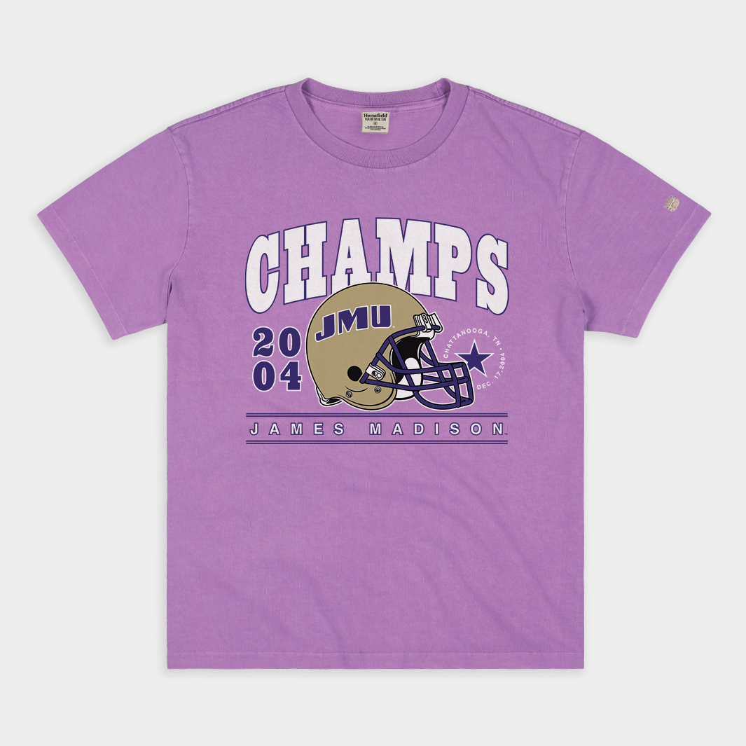 JMU Football 2004 Nat'l Champions Vintage Heavyweight Tee | Homefield