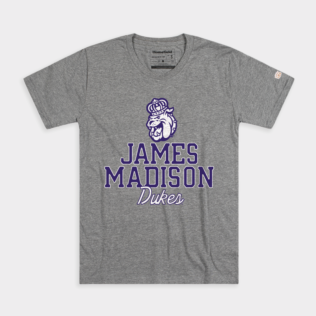 James Madison Dukes Duke Dog Mascot Tee | Homefield