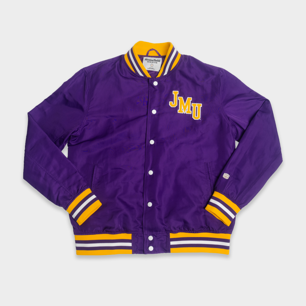 James Madison Dukes Vintage Script Bomber Jacket | Homefield