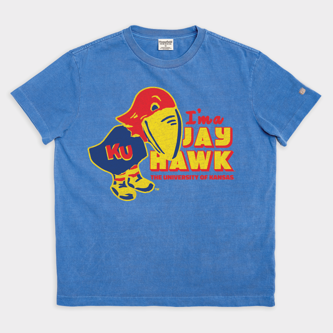 Retro Kansas "I'm a Jayhawk" Vintage Heavyweight Tee | Homefield