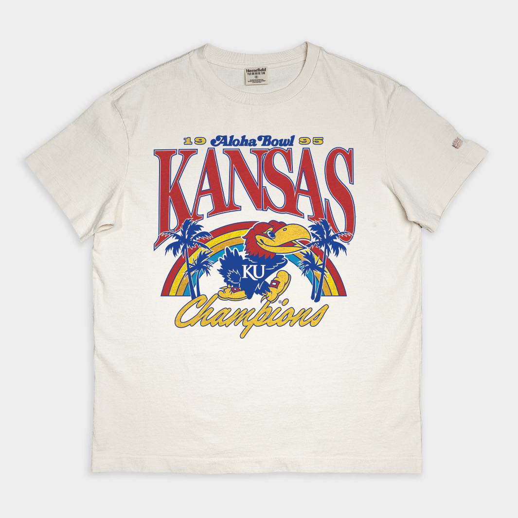Kansas Football 1995 Aloha Bowl Vintage Heavyweight Tee | Homefield