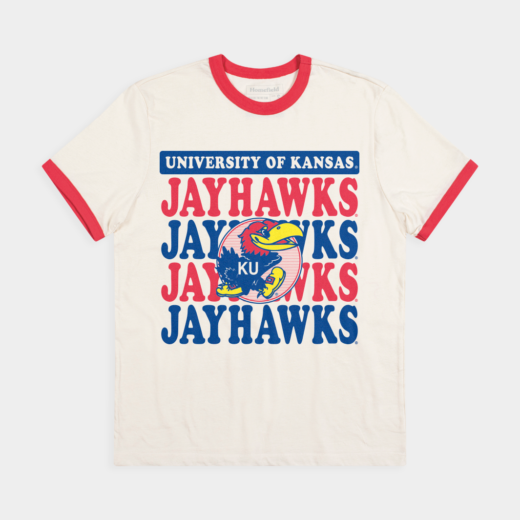 Vintage-Inspired Kansas Jayhawks Ringer Tee | Homefield