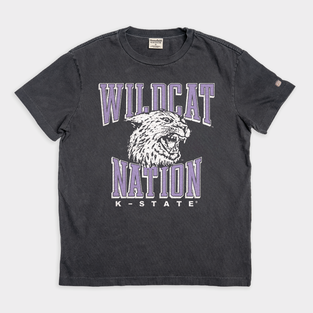 K-State Wildcat Nation Vintage Heavyweight Tee | Homefield