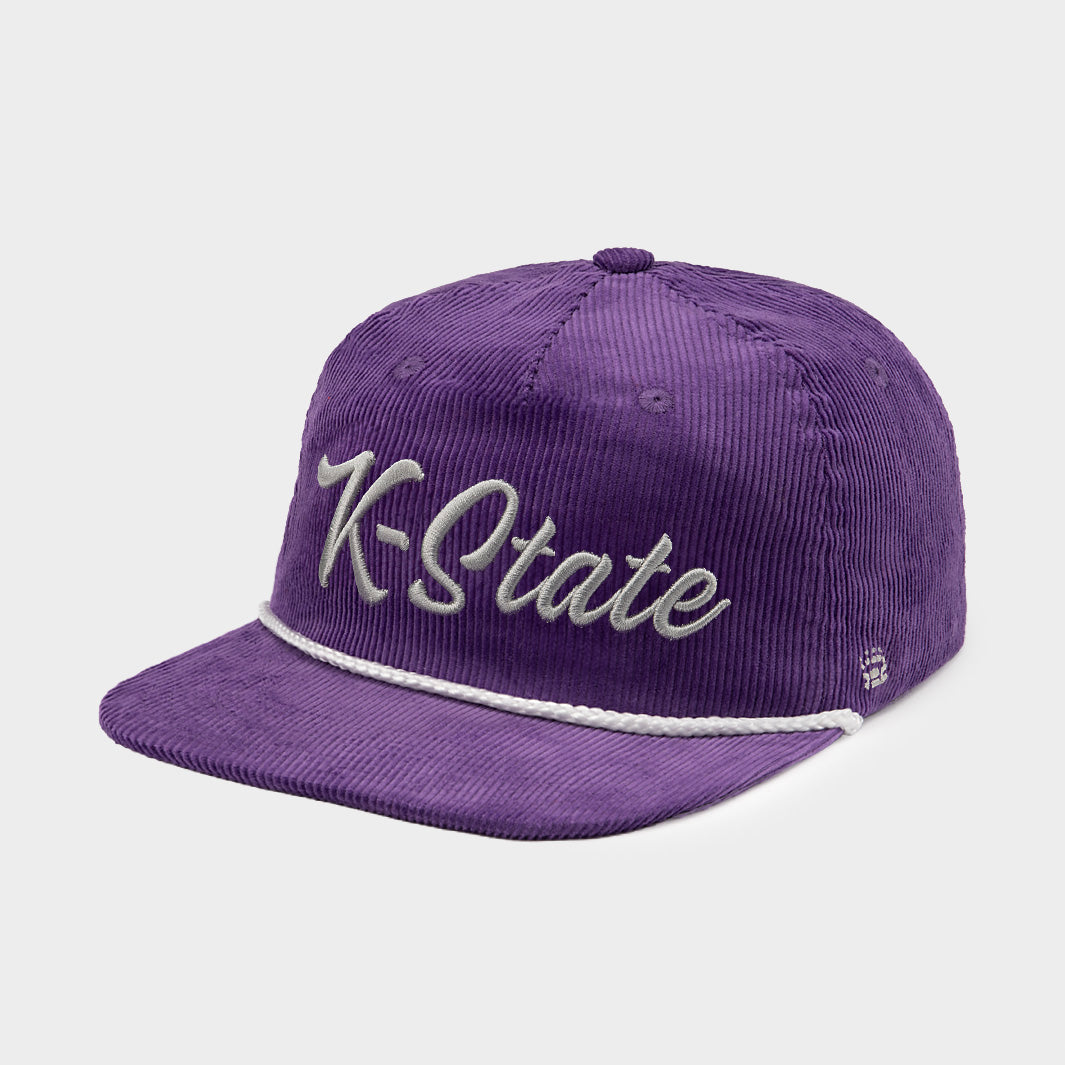 K-State Retro-Inspired Script Corduroy Hat | Homefield
