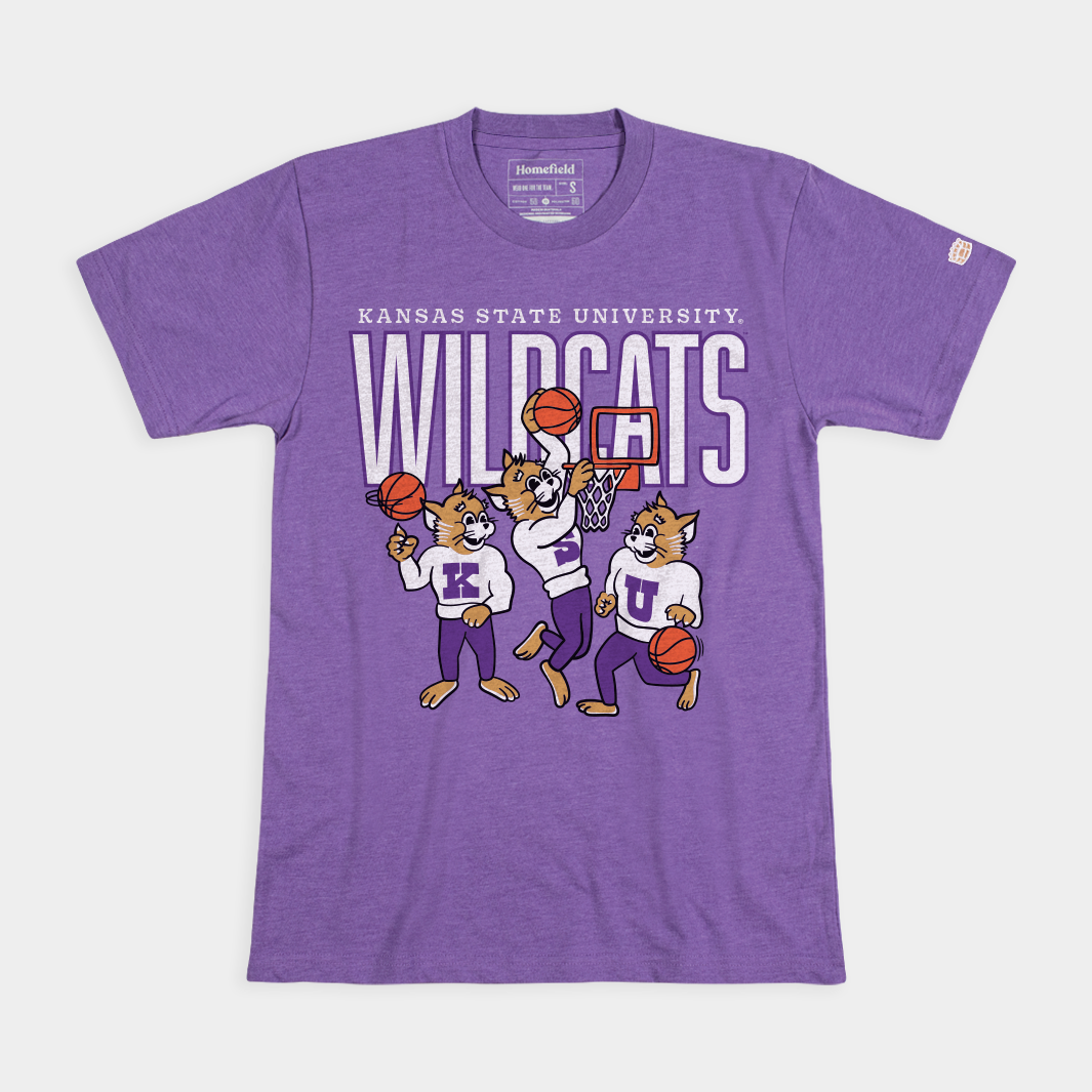 Kansas State Wildcats KSU Hoops Retro Tee | Homefield