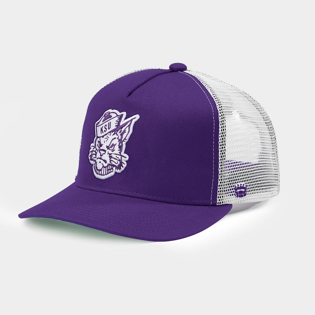 Kansas State Wildcats Retro Logo Trucker Hat | Homefield