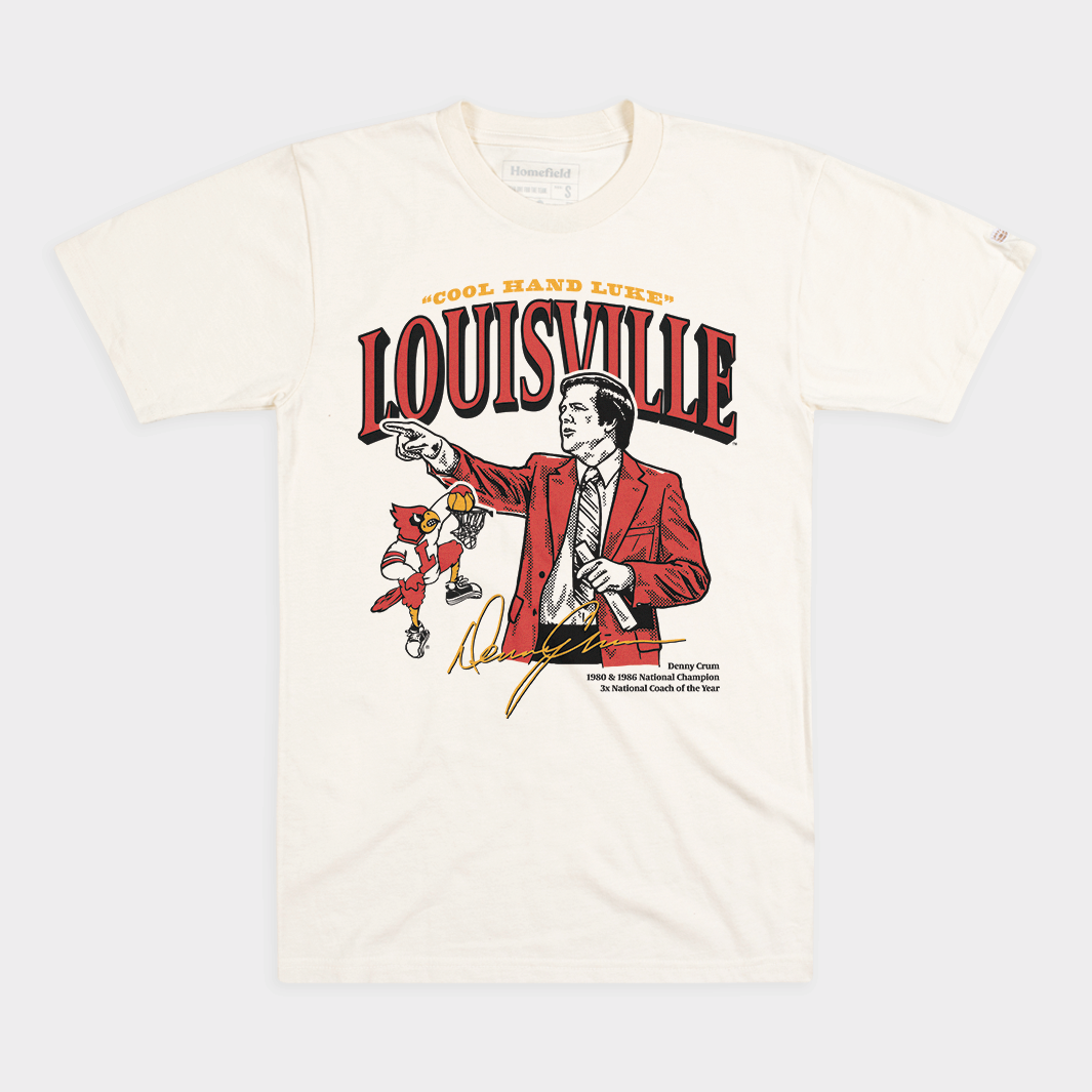 Louisville Denny Crum "Cool Hand Luke" '80s Throwback Tee | Homefield