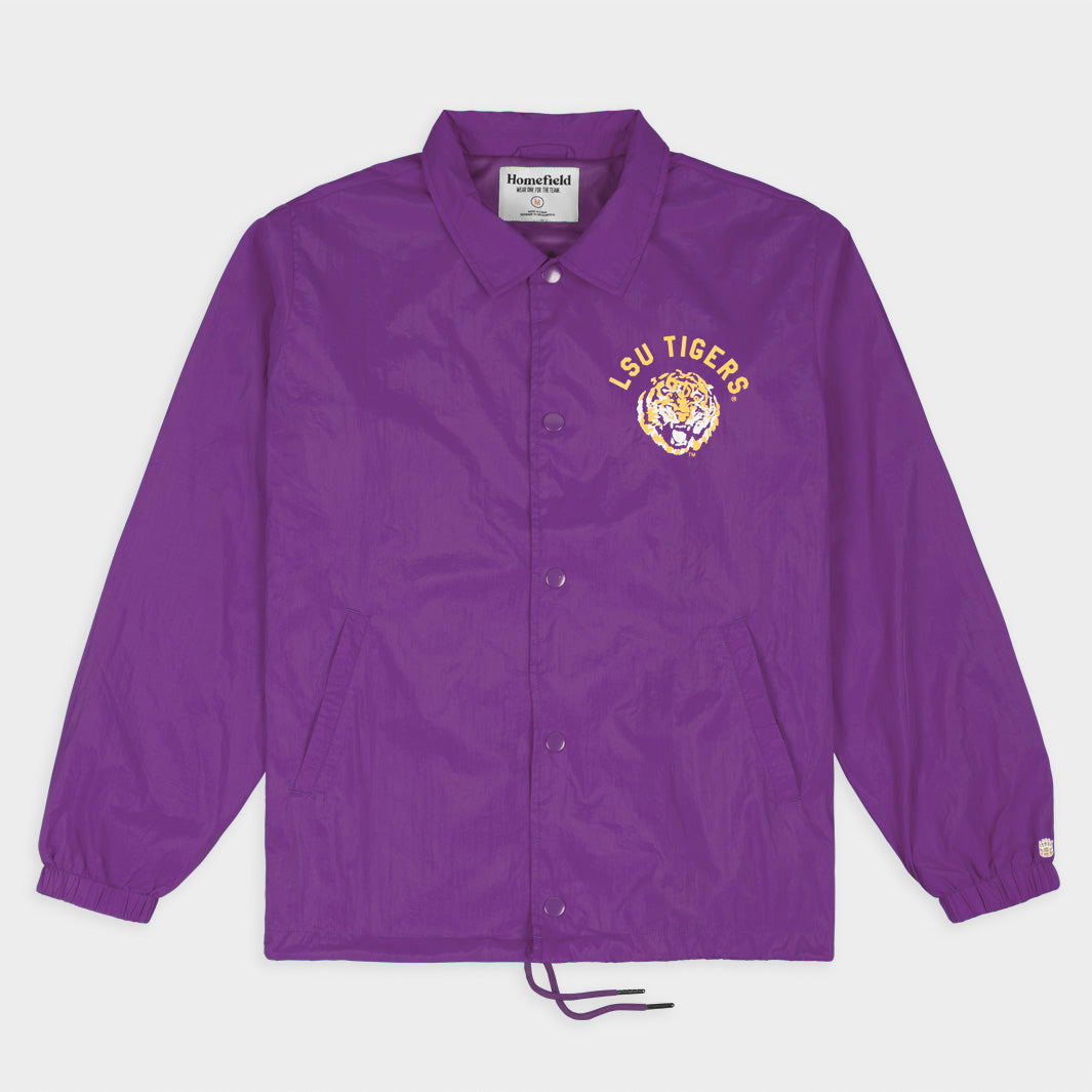 LSU Tigers Roaring Logo Retro Coaches Jacket | Homefield
