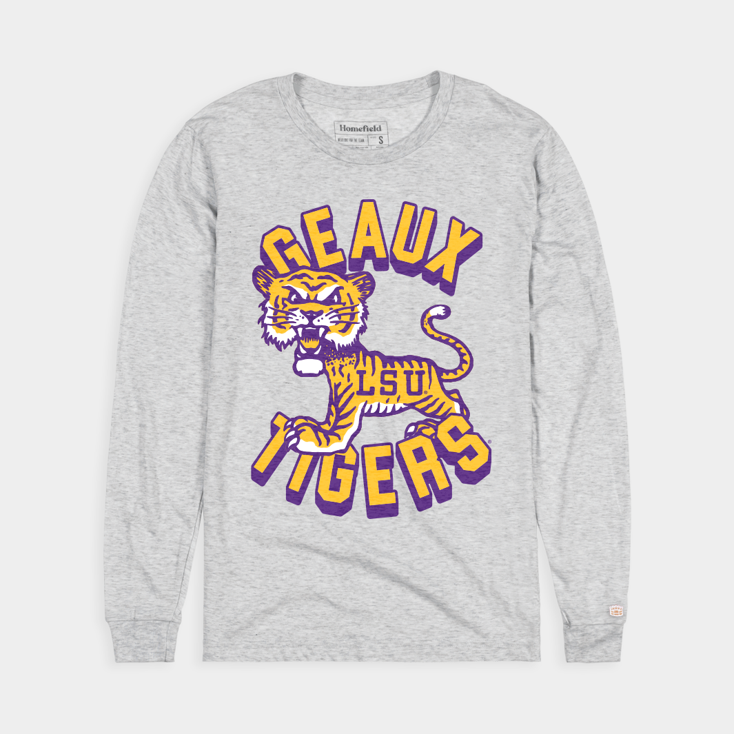 LSU "Geaux Tigers" Retro Logo Long Sleeve | Homefield