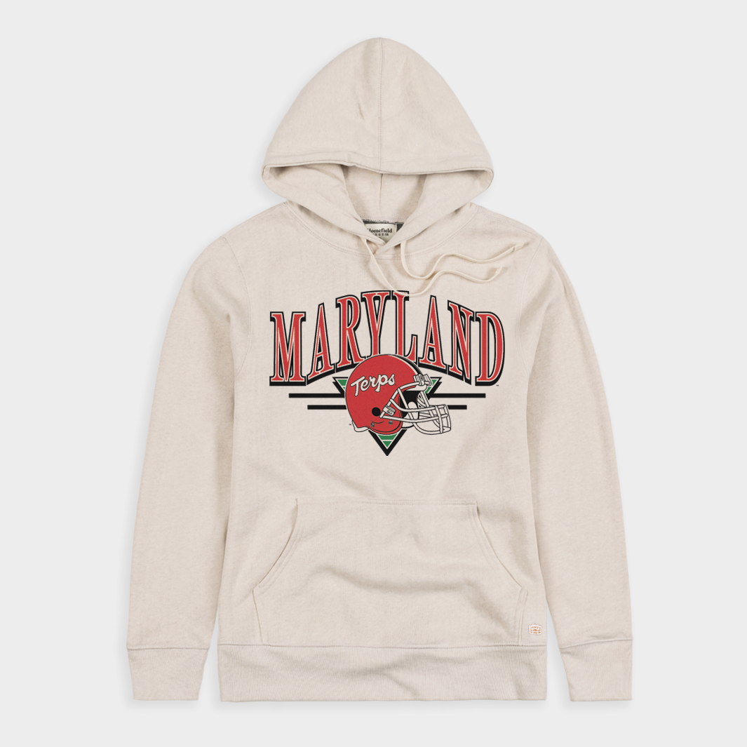Maryland Terrapins Script "Terps" Helmet Hoodie | Homefield