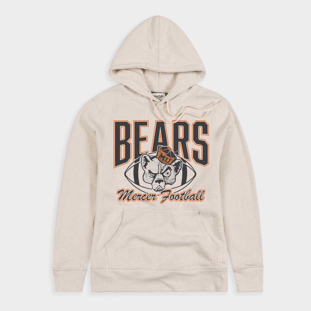 Mercer Bears Retro Football Hoodie | Homefield