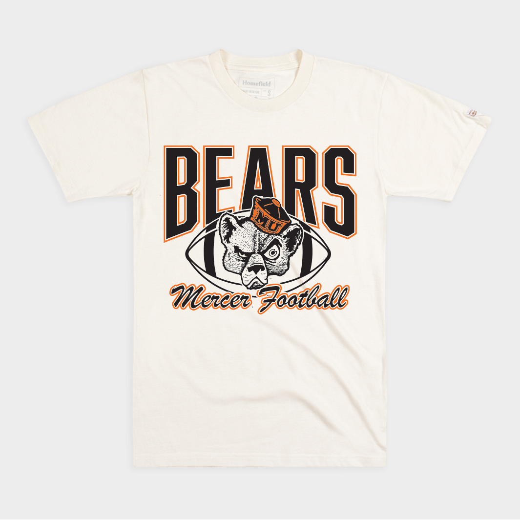 Mercer Bears Retro Football Tee | Homefield