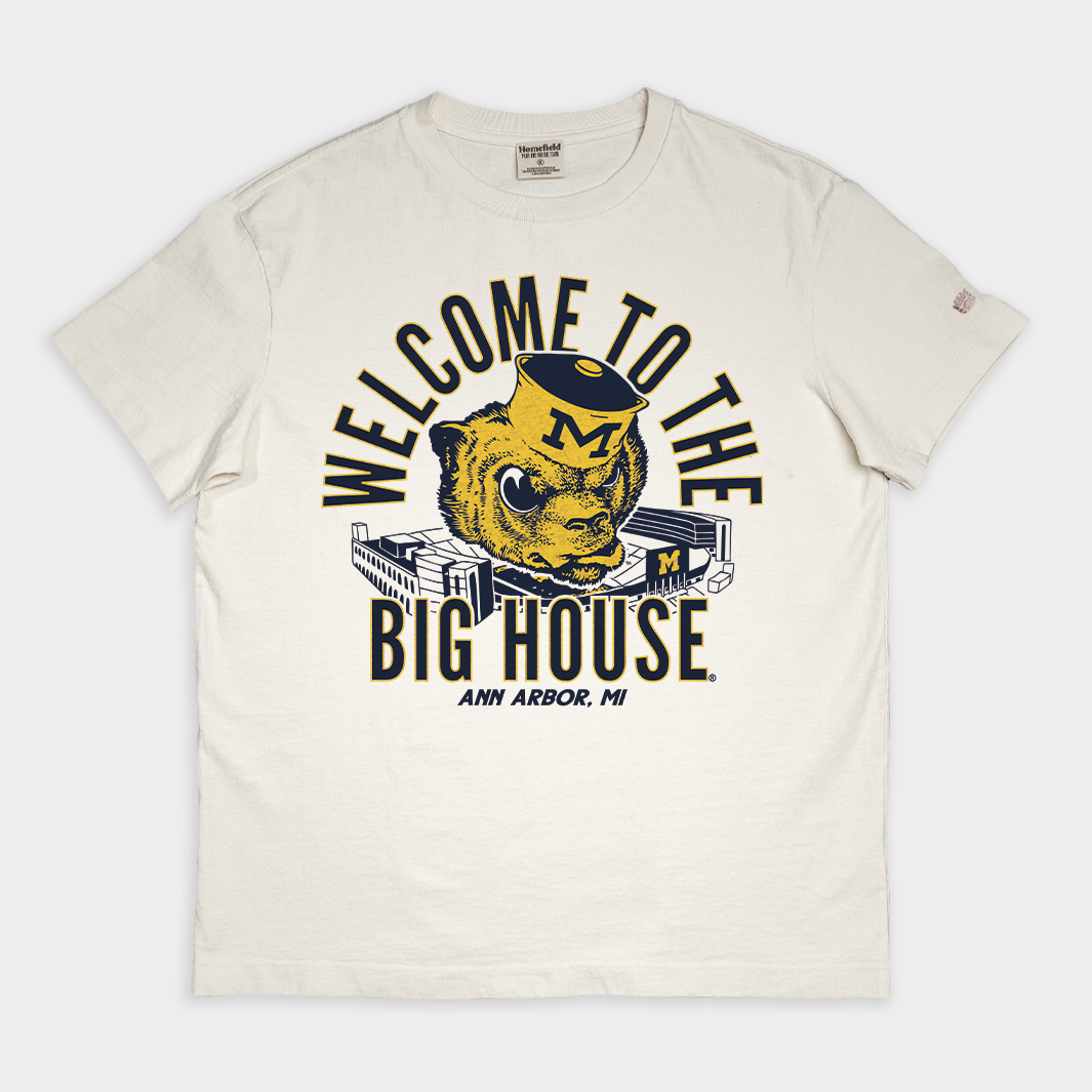 "Welcome to the Big House" Michigan Heavyweight Tee | Homefield