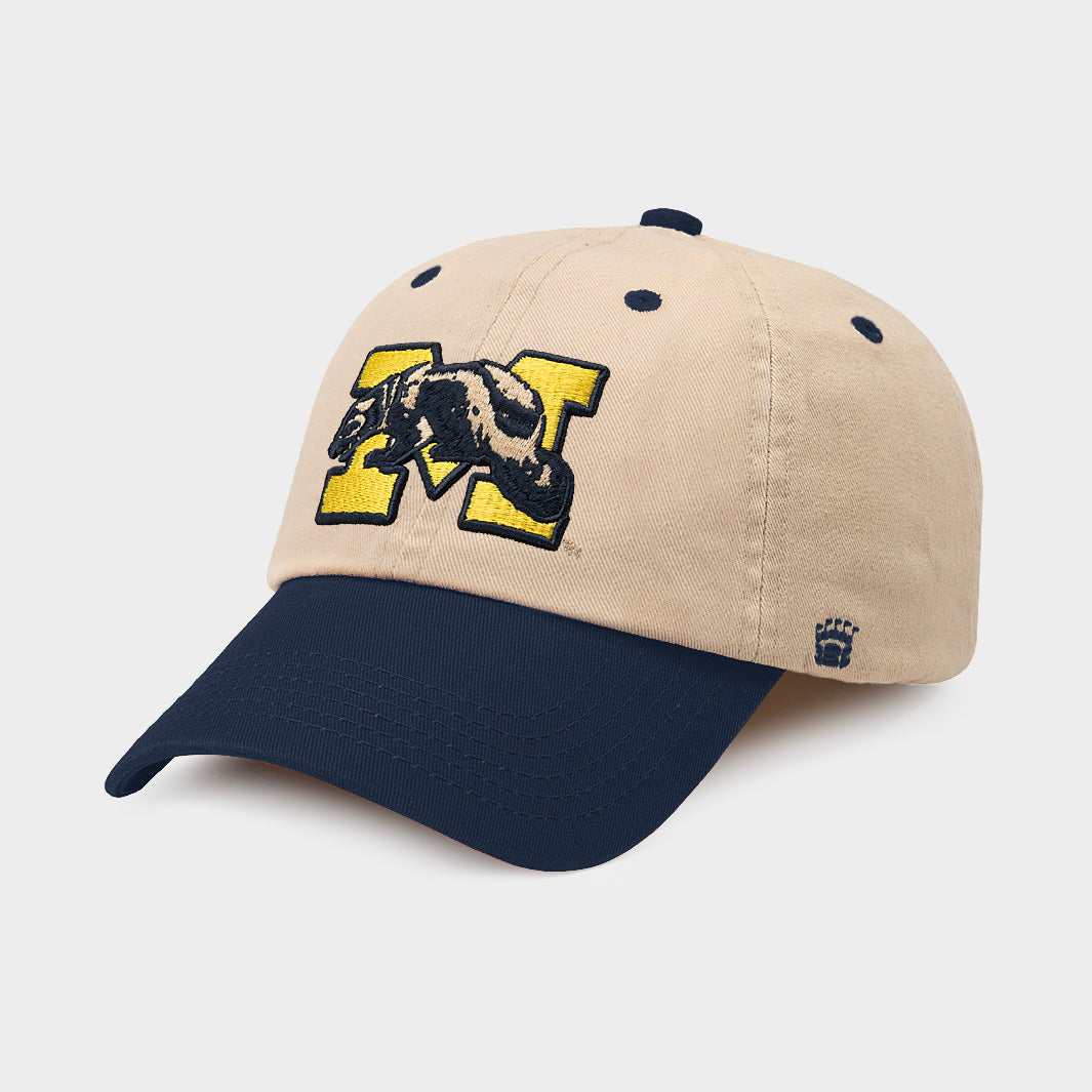 Michigan Wolverines 1964 Logo Two-Tone Dad Hat | Homefield